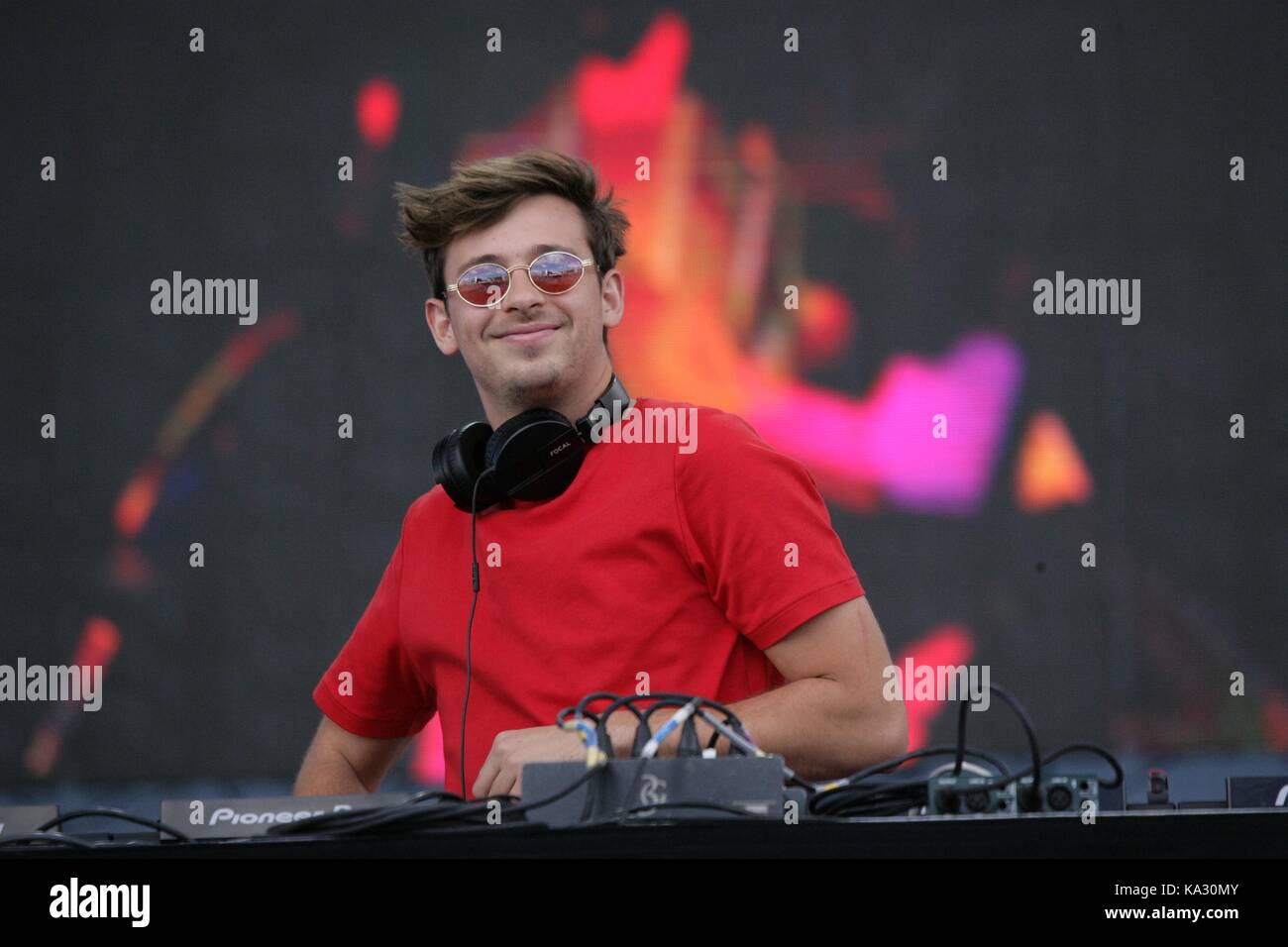 Flume on stage for iHeartRadio Music Festival and Daytime Village - SAT ...