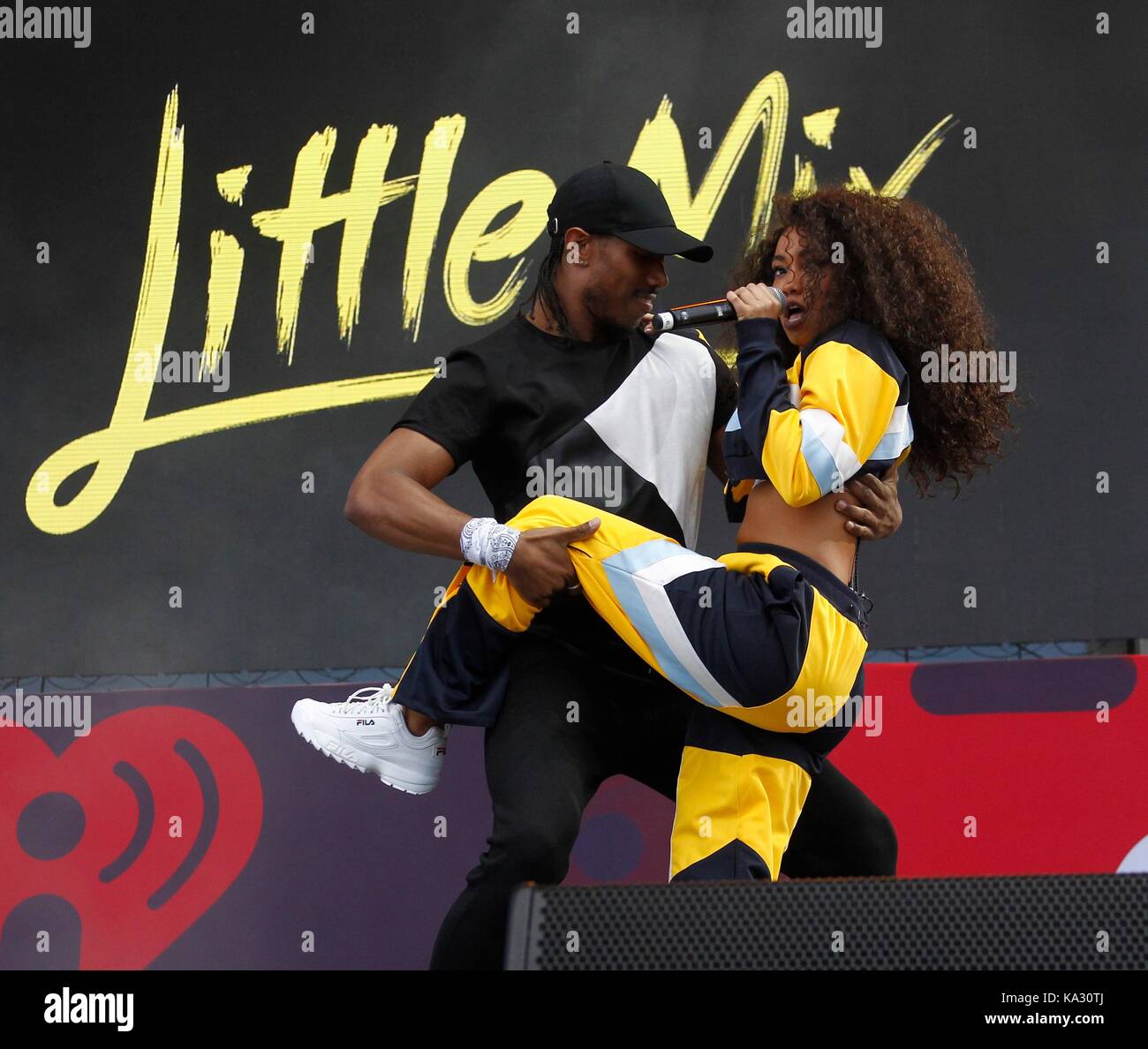 Leigh-Anne Pinnock of Little Mix on stage for iHeartRadio Music ...