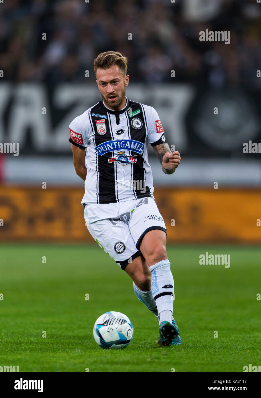 Graz, Austria. 23rd Sep, 2017. Peter Zulj (Sturm) Football/Soccer ...