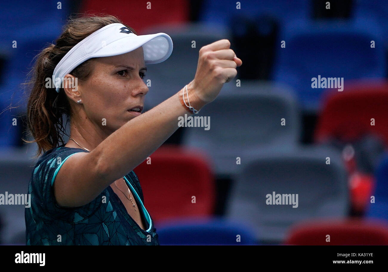 Wuhan, China. 25th September, 2017. Varvara Lepchenko of the United ...