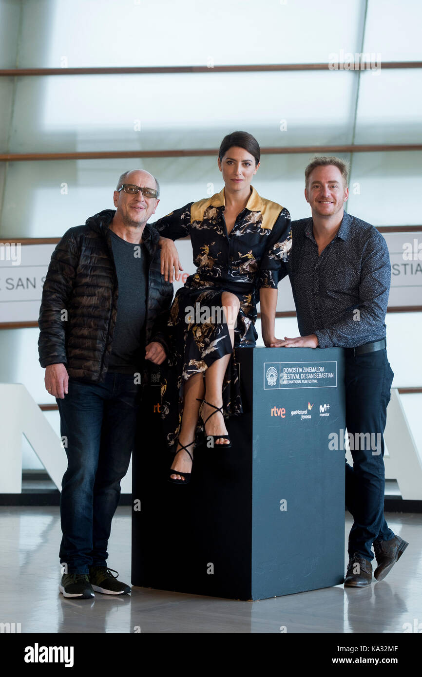 San Sebastian, Spain. 25th Sep, 2017. Barbara Lennie, Daniel Araoz and ...