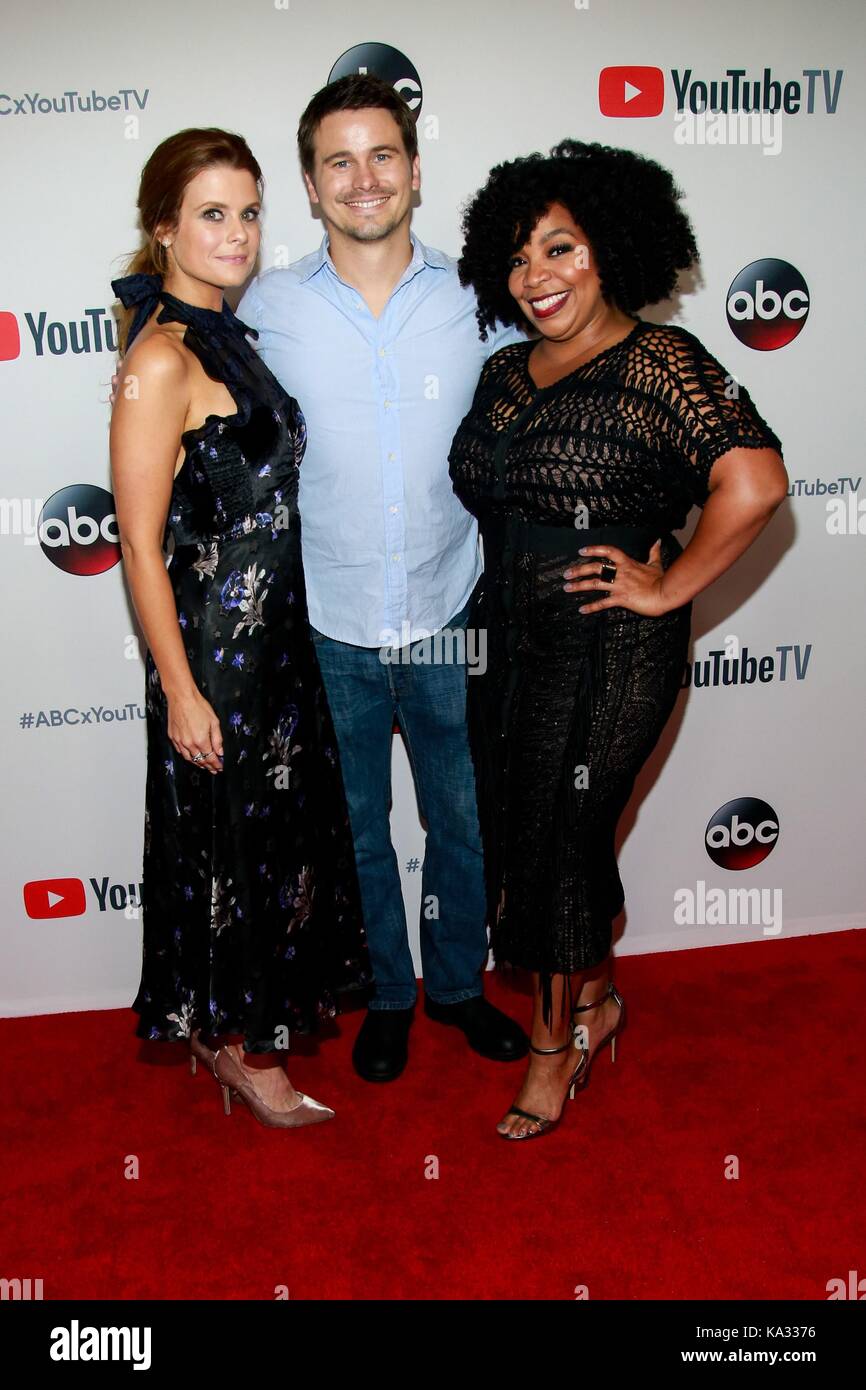 New York, NY, USA. 23rd Sep, 2017. Joanna Garcia Swisher, Jason Ritter ...