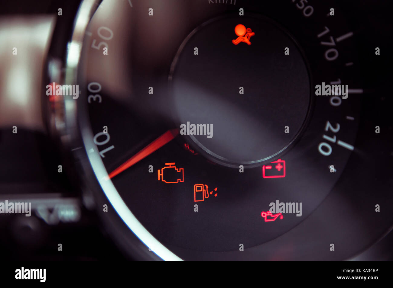 Car dashboard lights hi-res stock photography and images - Alamy