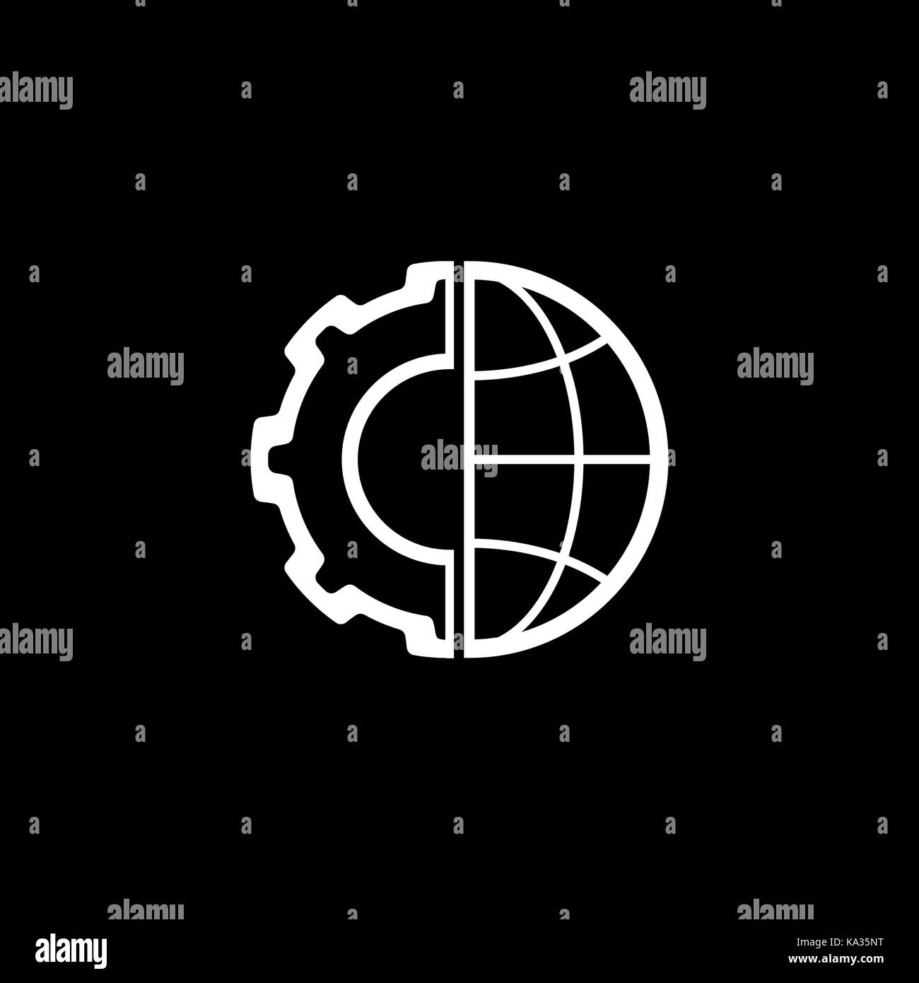 Global Integration Icon. Flat Design. Business Concept. Isolated ...