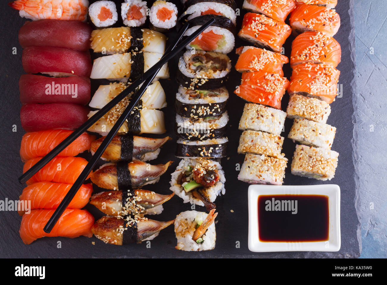 Japanese sushi dish Stock Photo - Alamy