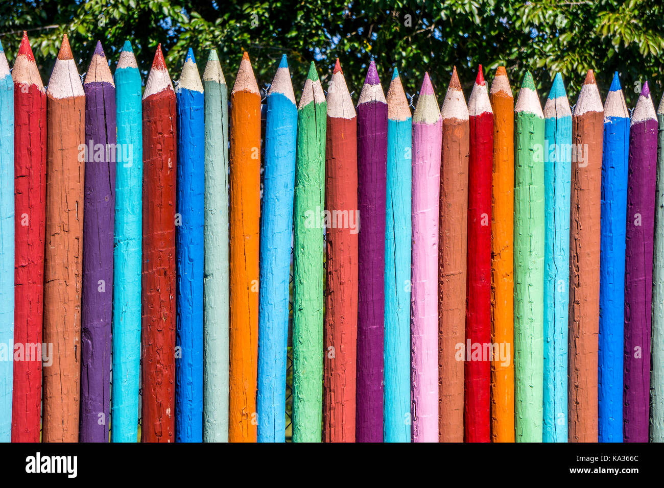 Pencil Fence High Resolution Stock Photography and Images - Alamy