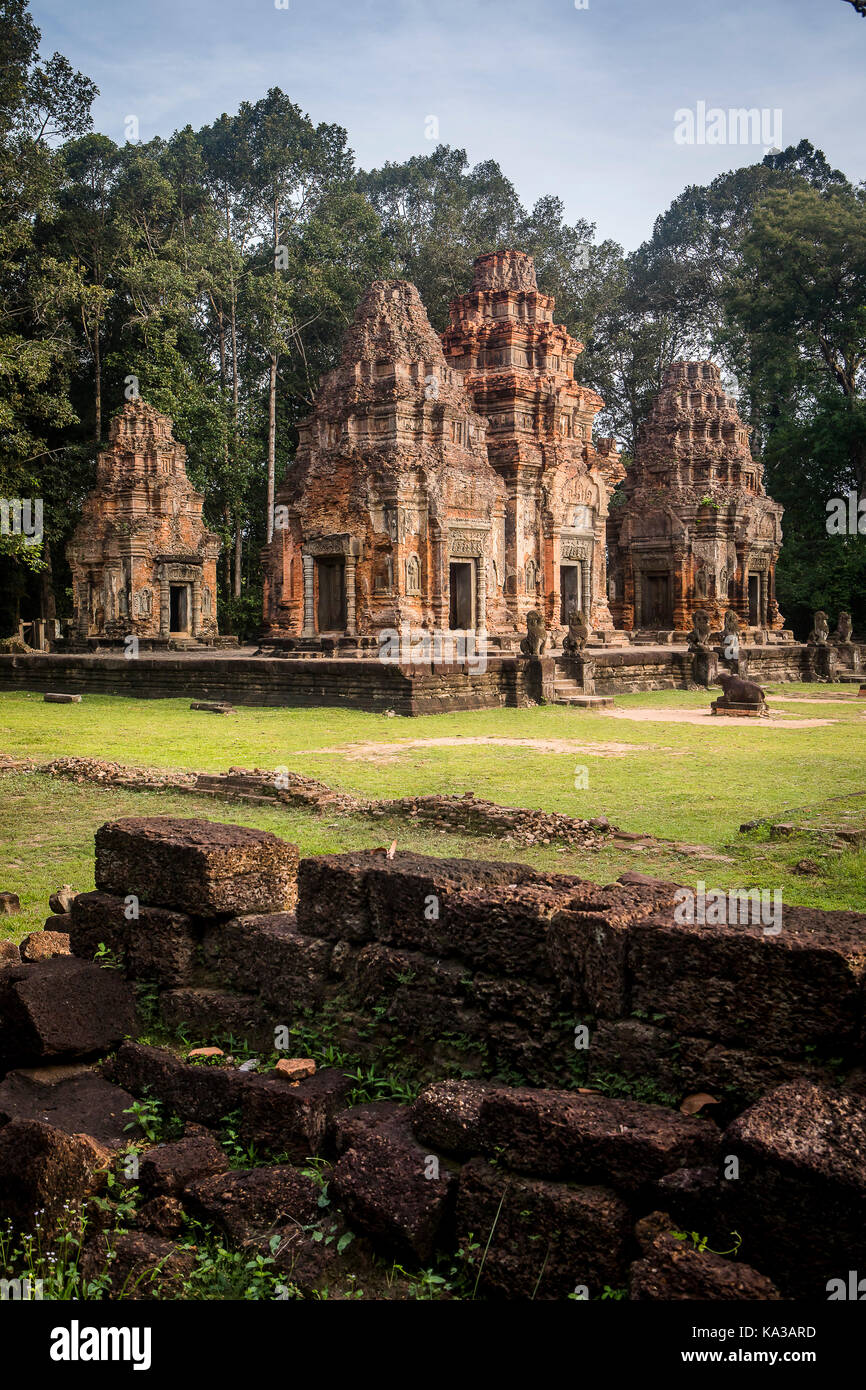 Preah Ko Temple ( Roluos Group ) , Angkor Archaeological Park, Siem ...