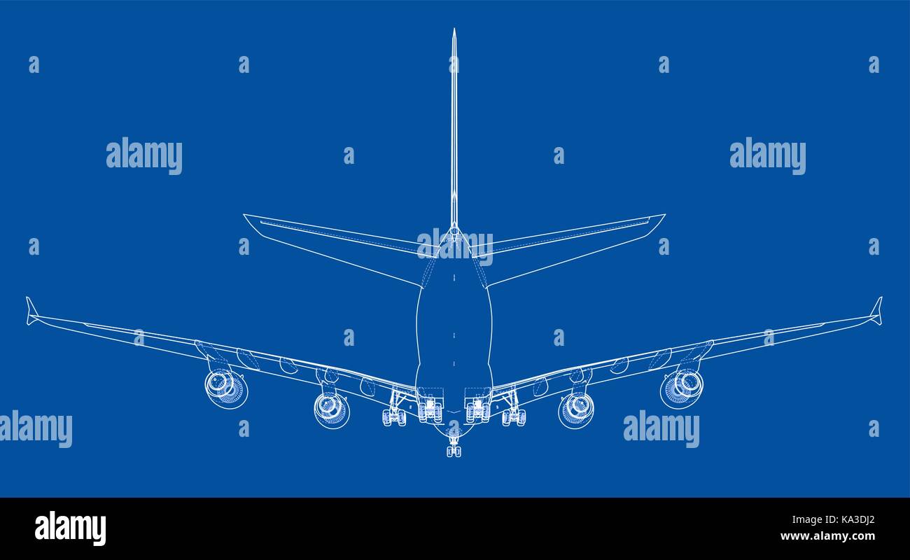 Passenger aircraft. Vector Stock Vector Image & Art - Alamy