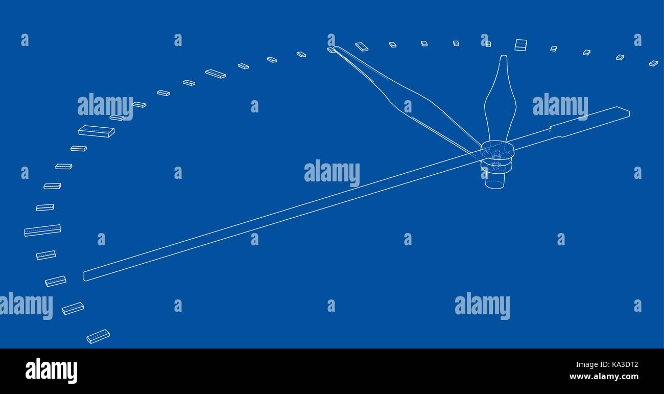 Clock face. Perspective view. Vector Stock Vector Image & Art - Alamy