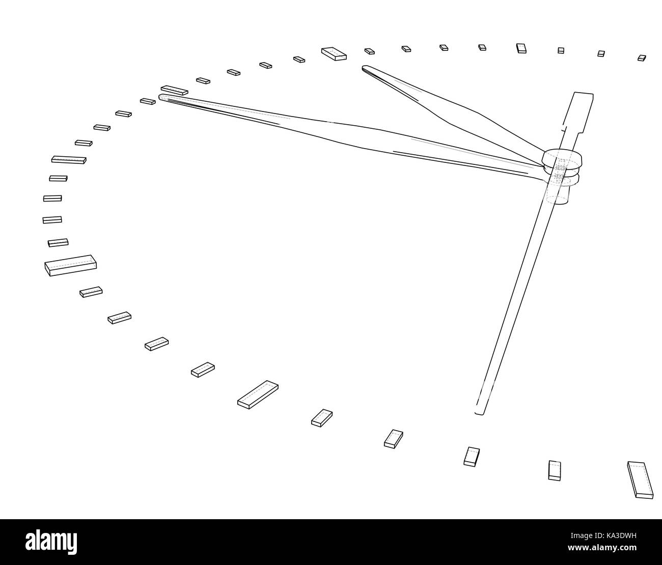 Clock face view Stock Vector Images - Alamy