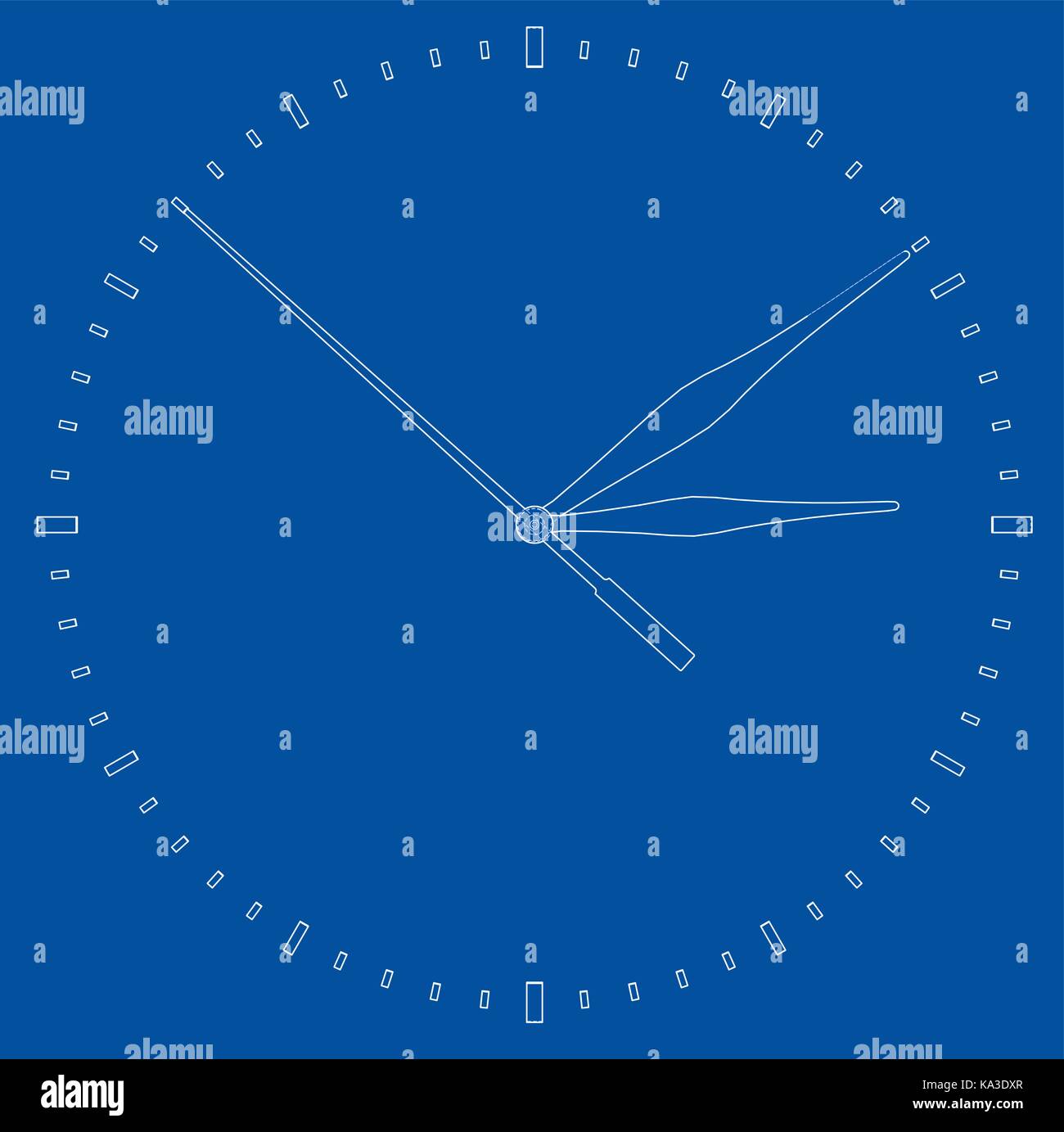 Clock face. Perspective view. Vector Stock Vector Image & Art - Alamy