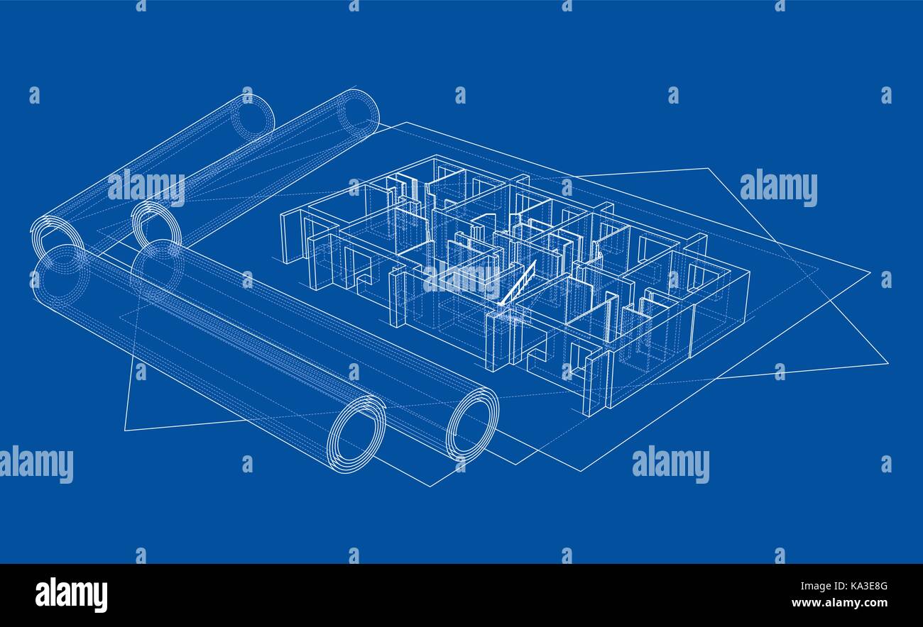 Drawings with floor model. Vector Stock Vector Image & Art - Alamy