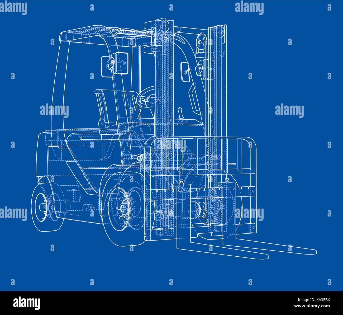 Forklift concept. Vector Stock Vector Image & Art - Alamy
