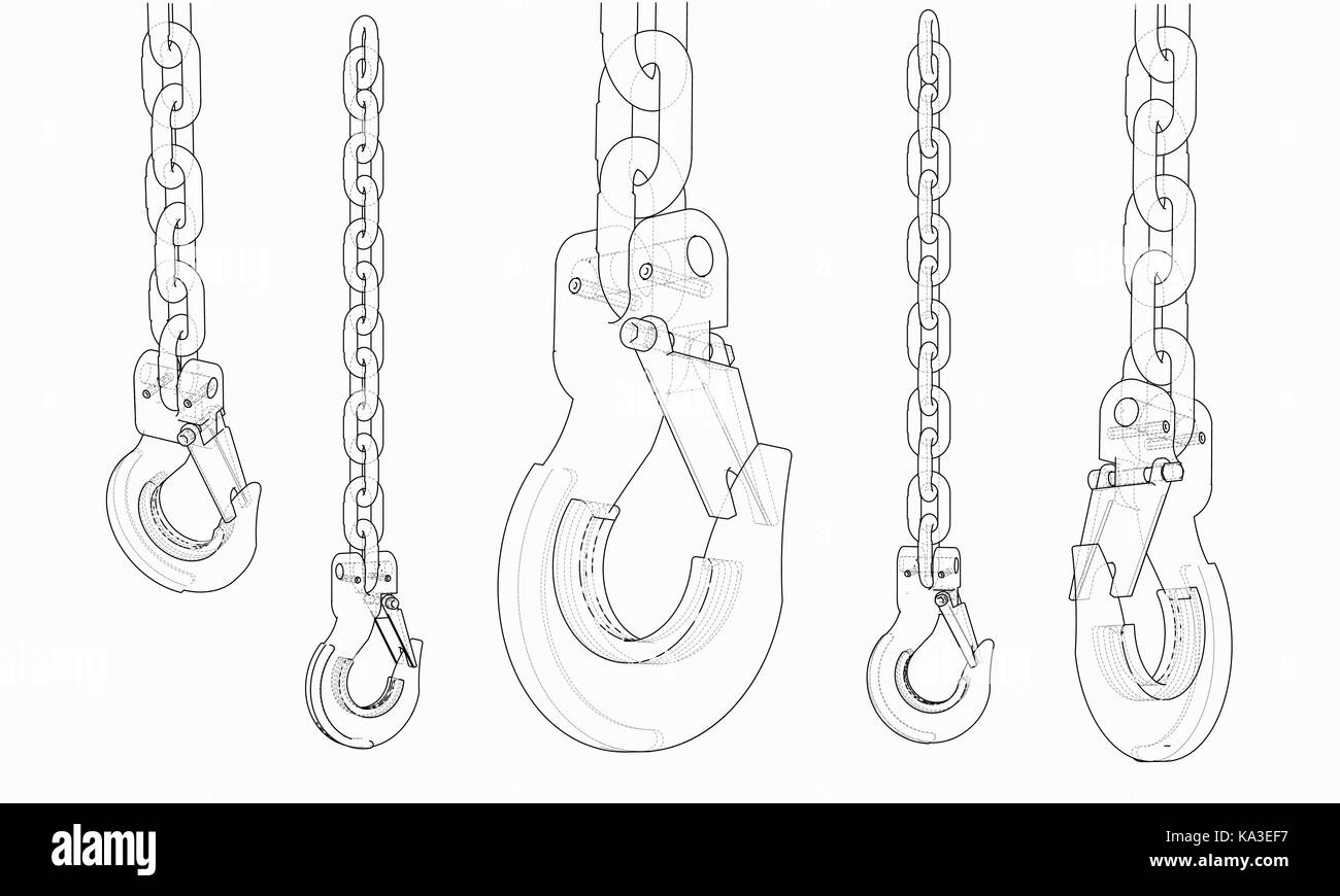 Lifting chain Stock Vector Images - Alamy