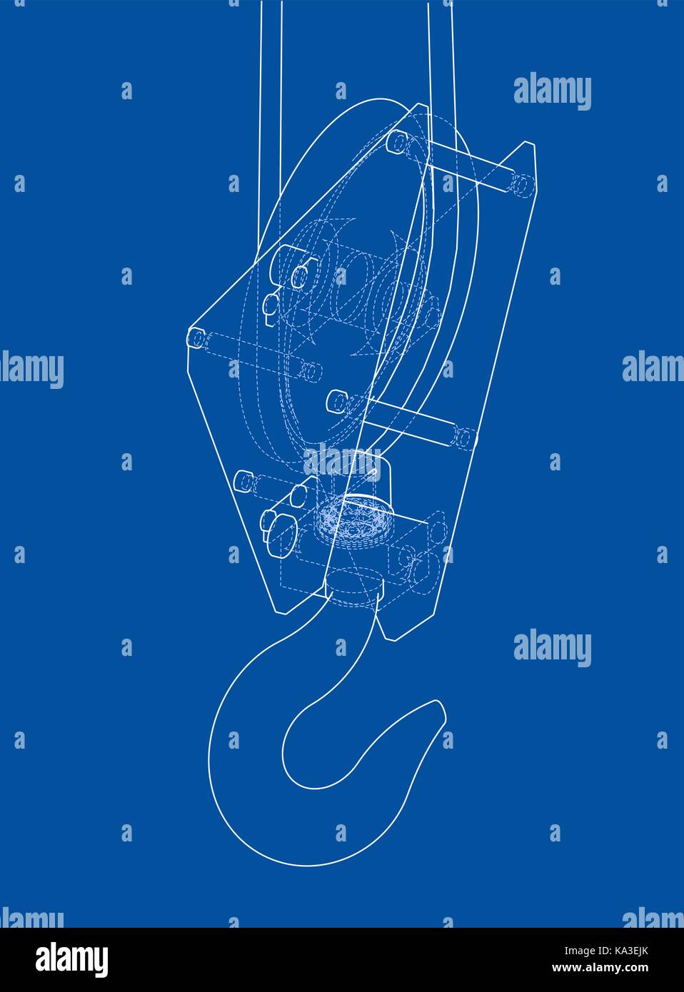 Heavy lift crane background Stock Vector Images - Alamy