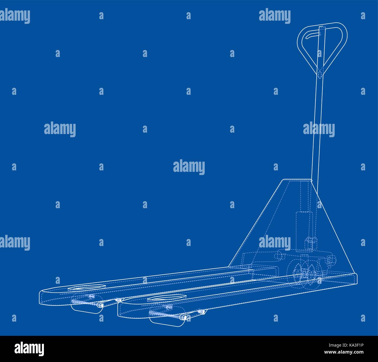 Hand pallet truck. Vector Stock Vector Image & Art - Alamy