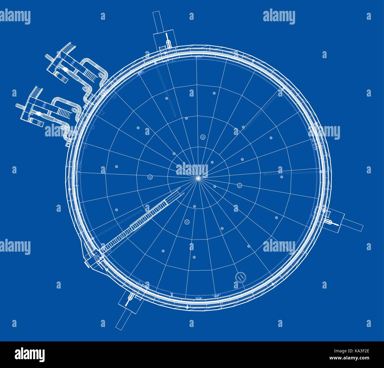 Clock face. Perspective view. Vector Stock Vector Image & Art - Alamy