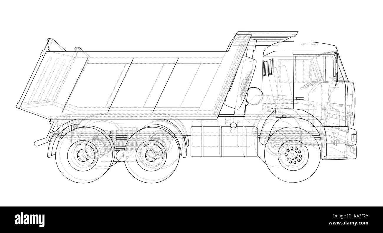 Dump truck. Vector Stock Vector Image & Art - Alamy