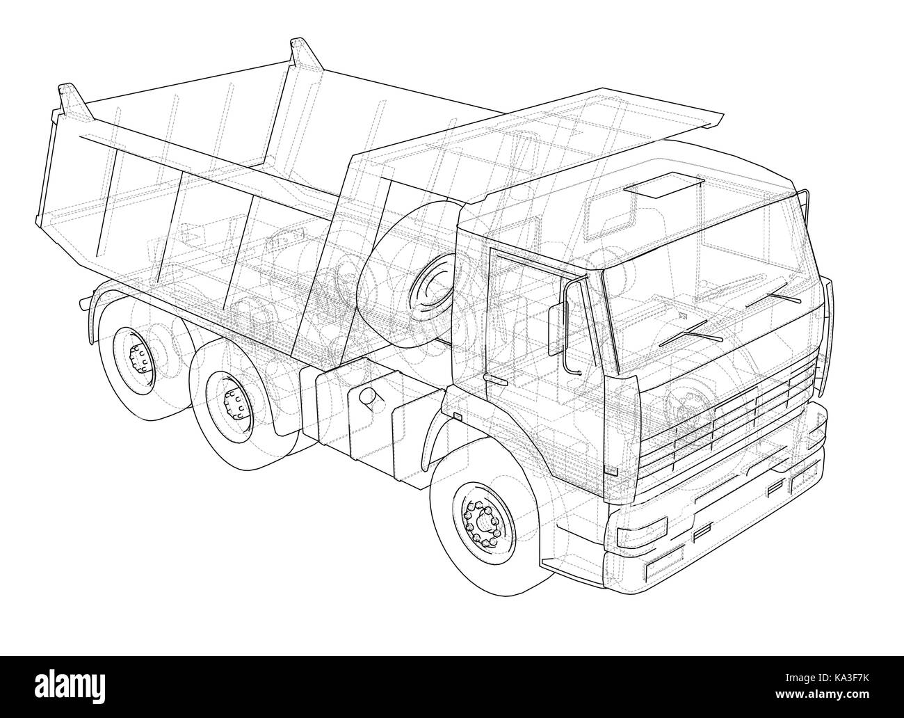 Dump truck. Vector Stock Vector Image & Art - Alamy