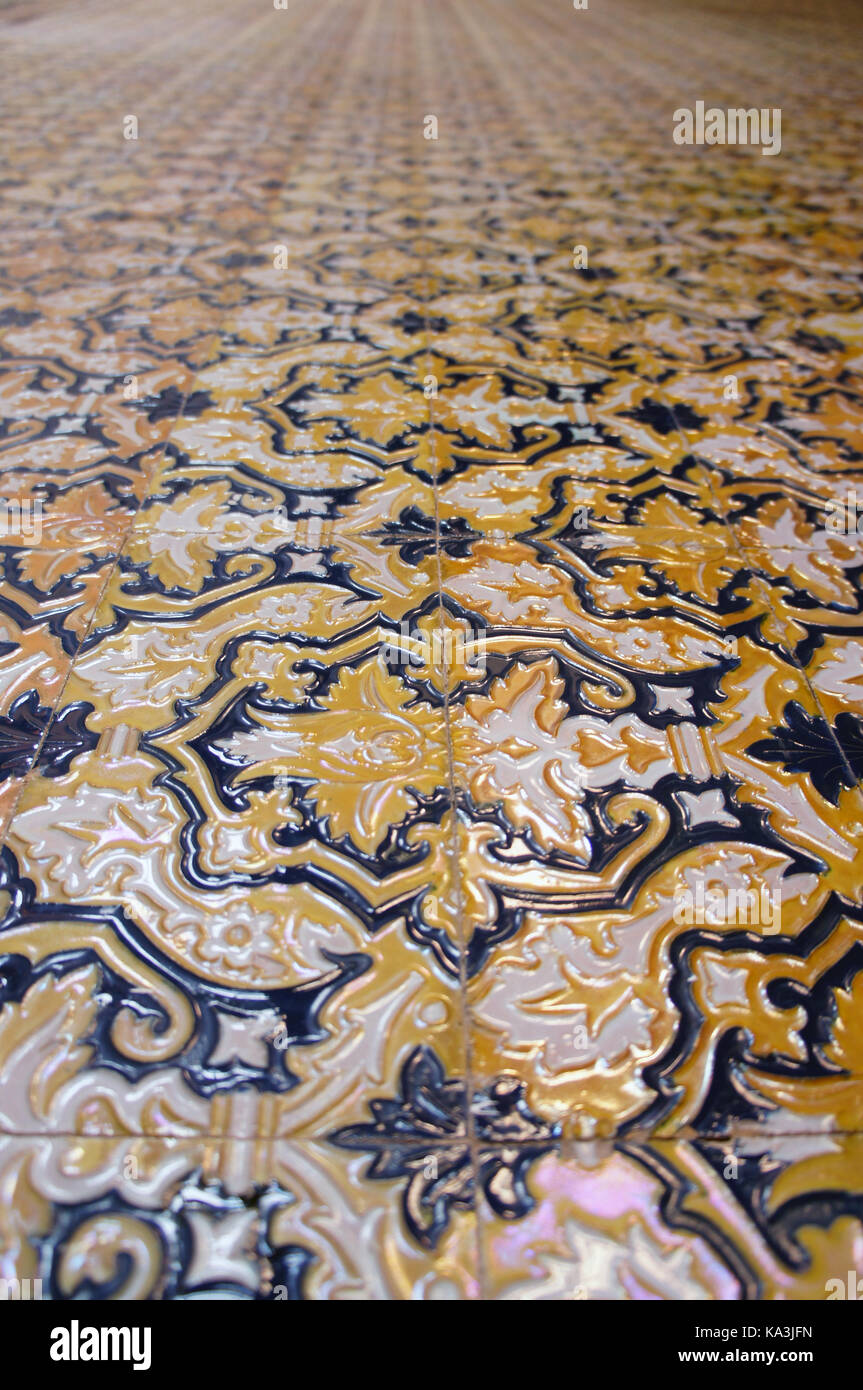 Plaza de Espana in Seville, Spain - vertical Stock Photo - Alamy