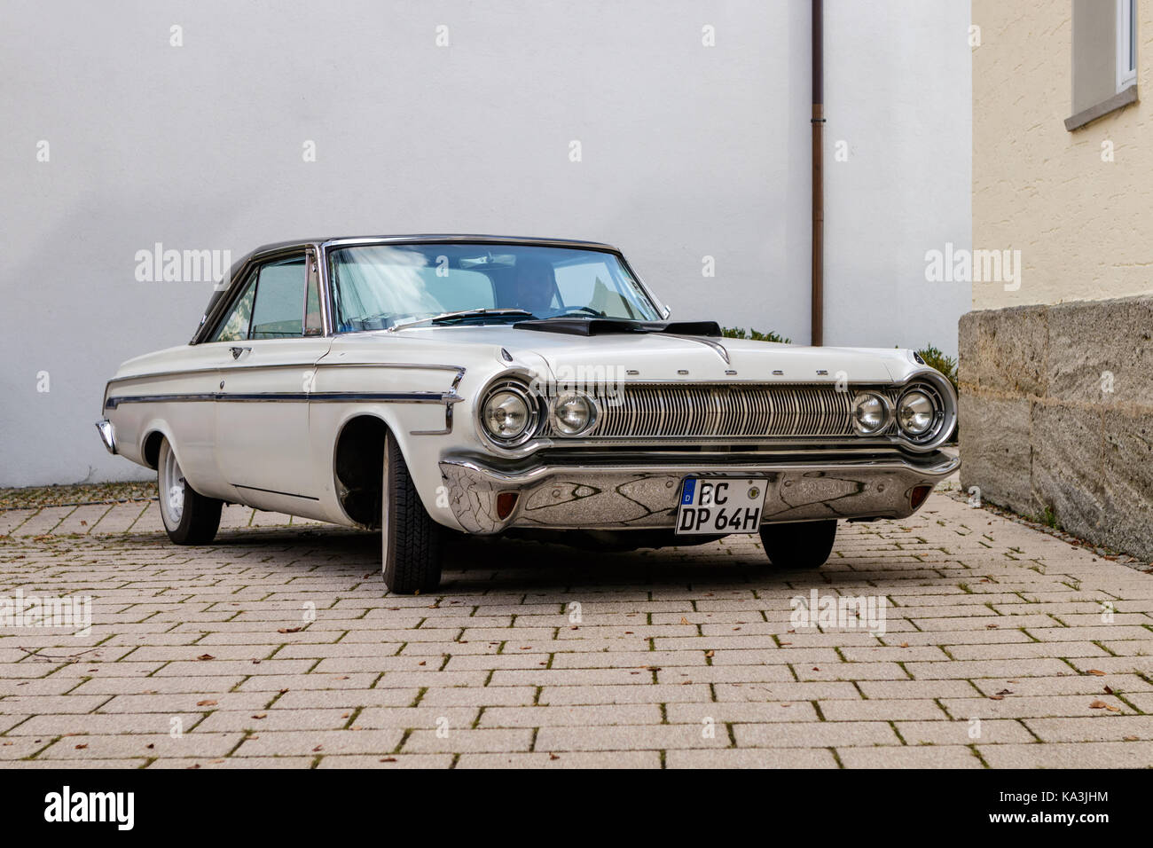 Laupheim, Germany - September 24, 2017: Dodge oldtimer car at the US ...