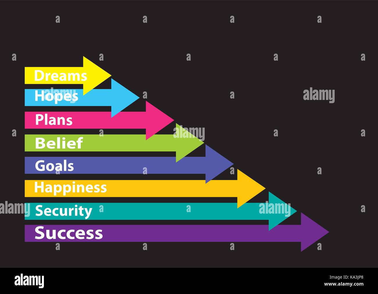 The bar chart and arrows Stock Vector Images - Alamy