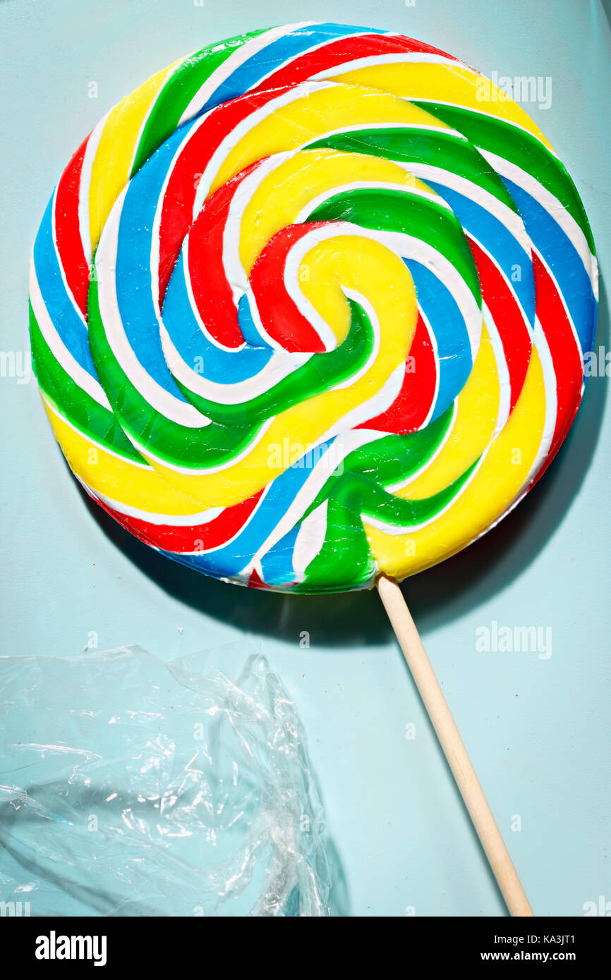 Colourful fruit lollipop Stock Photo - Alamy