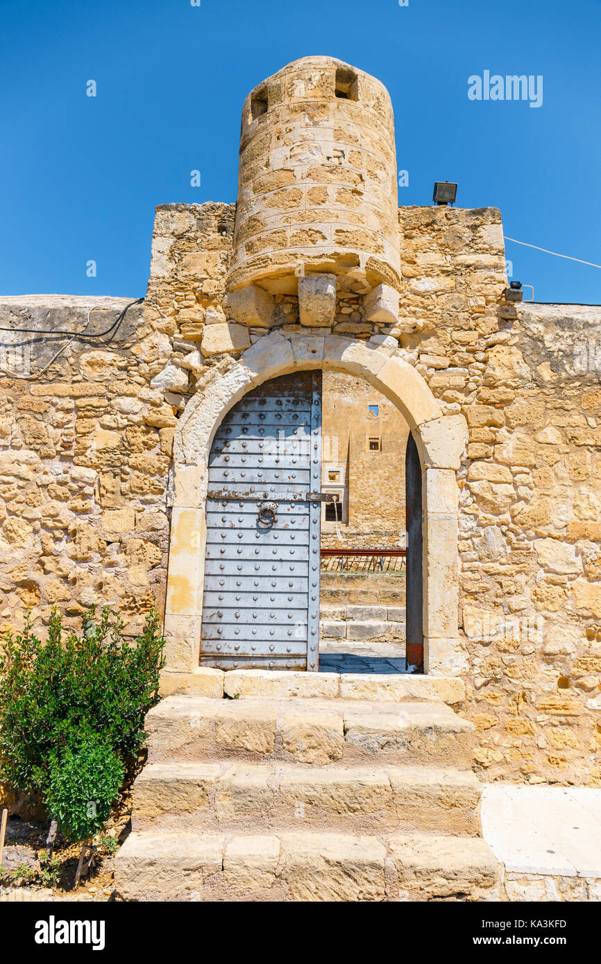 View of the historic venetian fort of Kazarma. Sitia, Crete Stock Photo ...