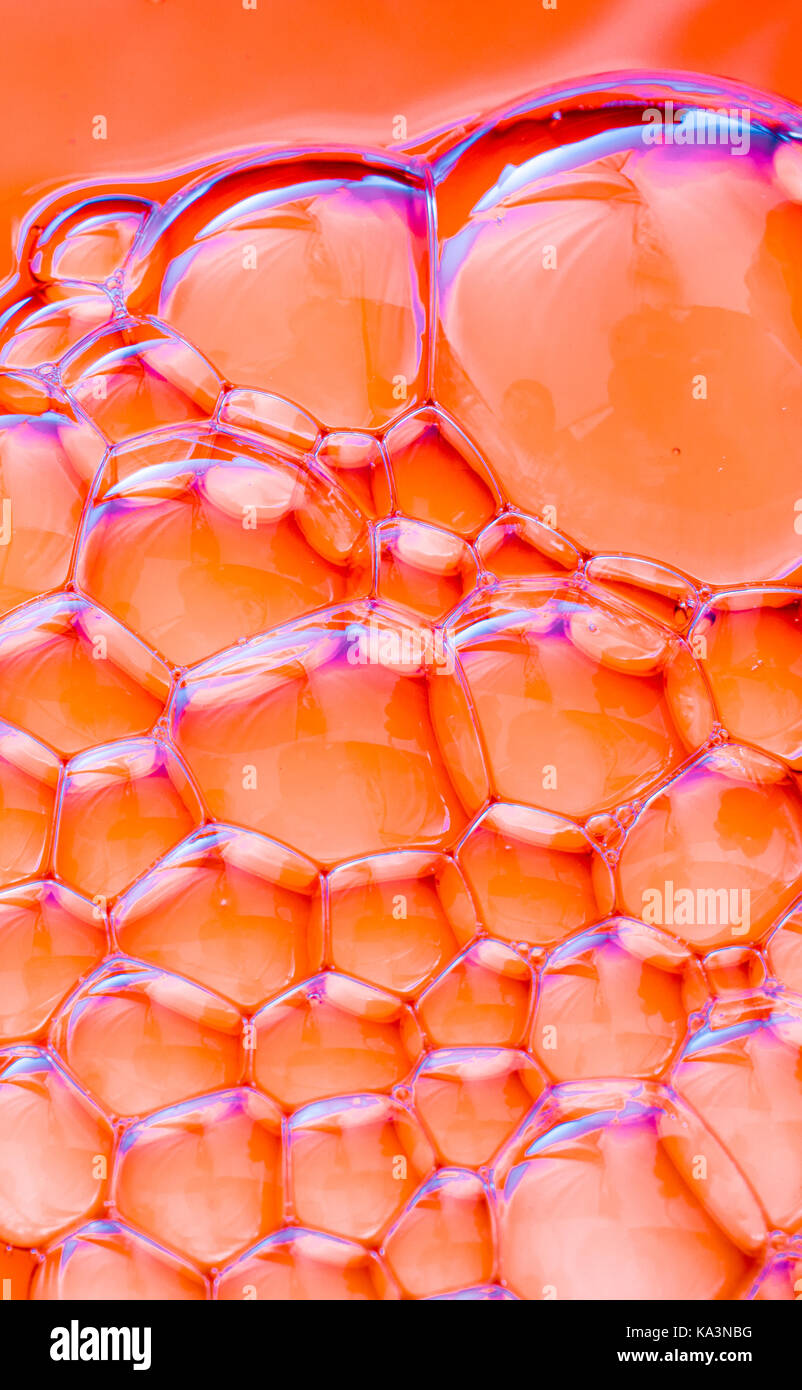 Colorful water bubles on water as abackground Stock Photo - Alamy