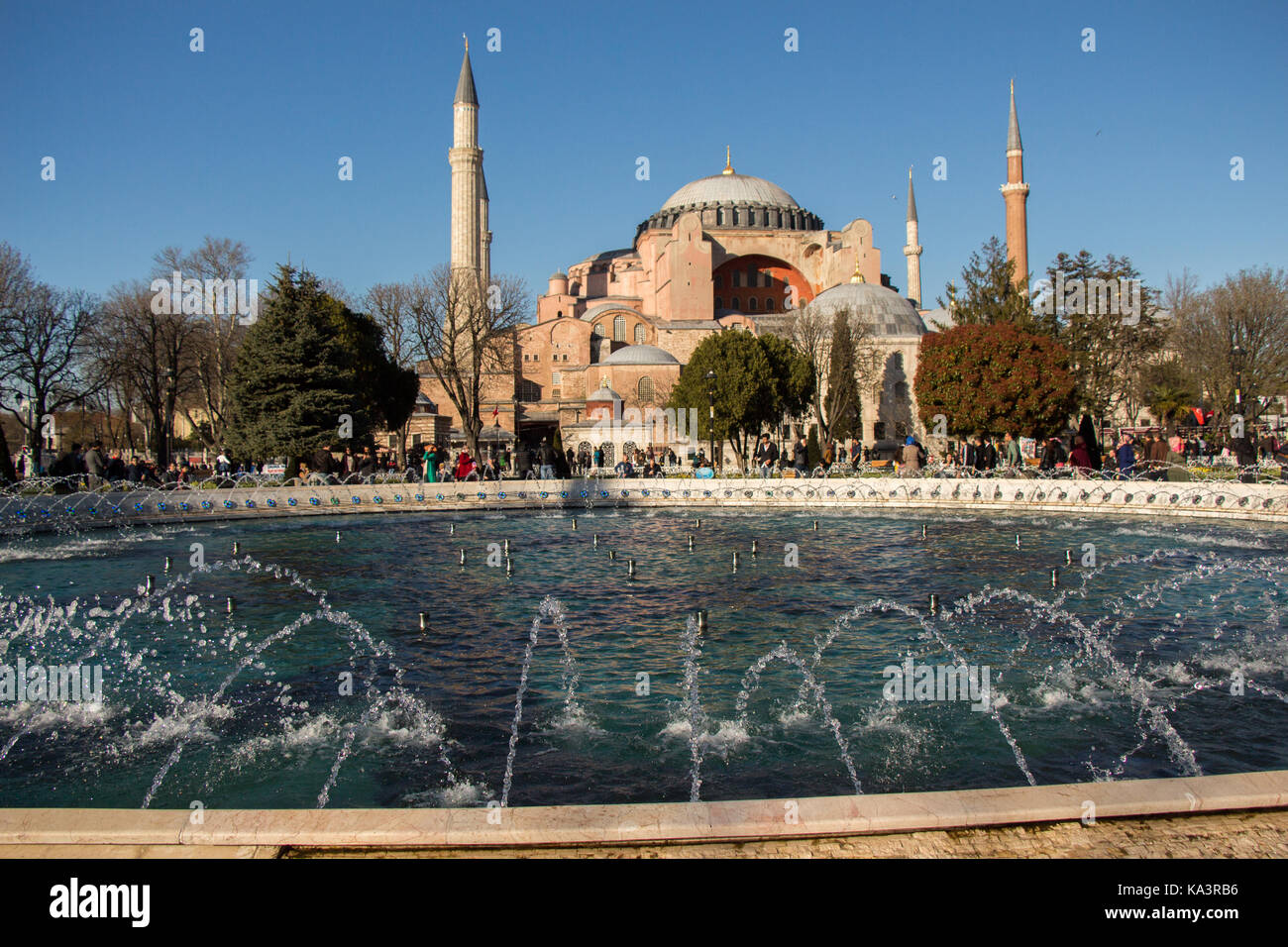 Hagia Sophia, the world famous monument of Byzantine architecture Stock ...