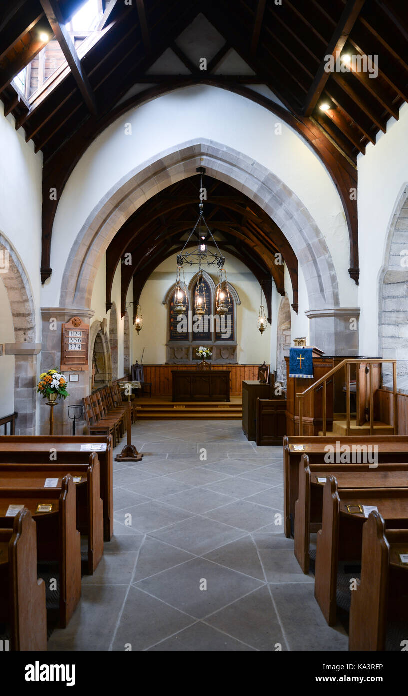 Stobo Kirk interior Stock Photo - Alamy