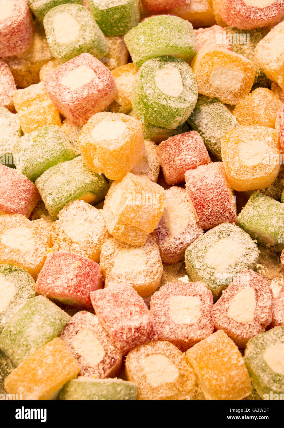 Traditional Ottoman style Turkish delight sweets Stock Photo - Alamy