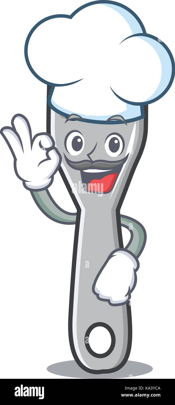 Chef fork character cartoon style Stock Vector Image & Art - Alamy