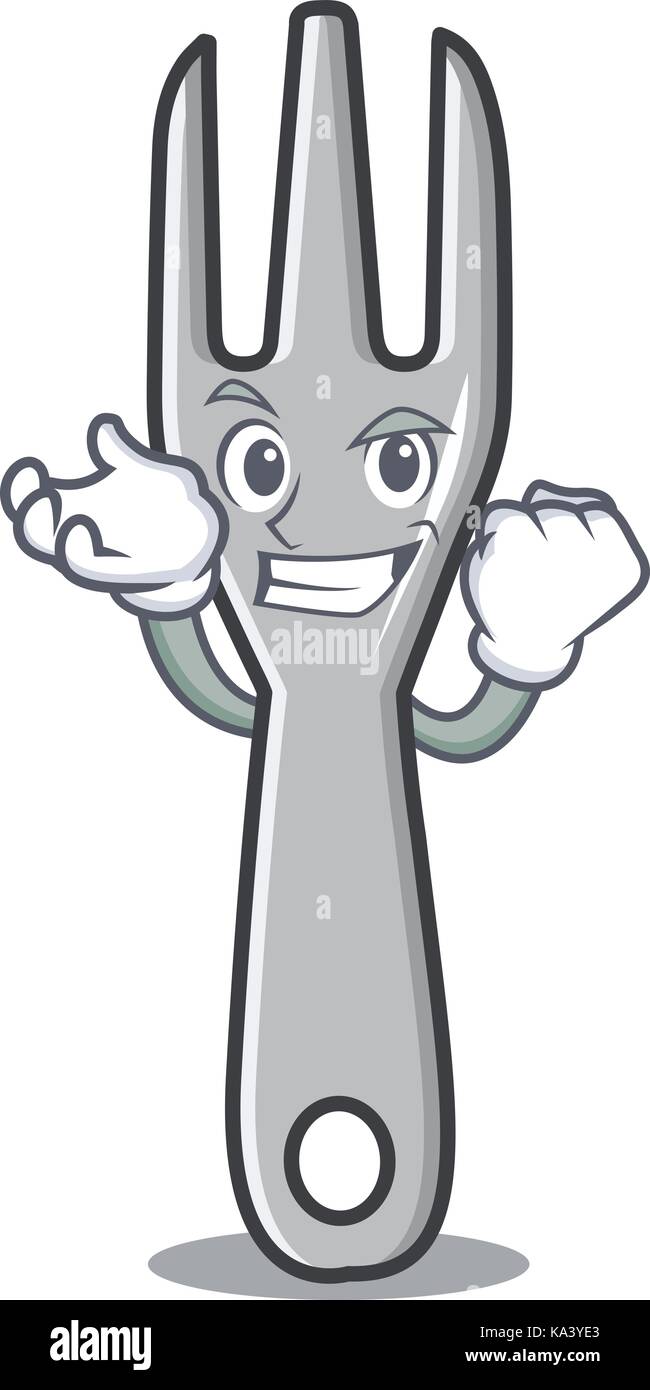 Successful fork character cartoon style Stock Vector Image & Art - Alamy