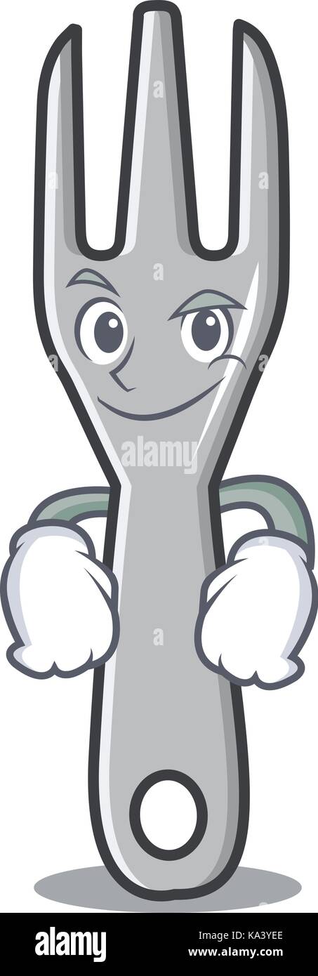 Smirking fork character cartoon style Stock Vector Image & Art - Alamy