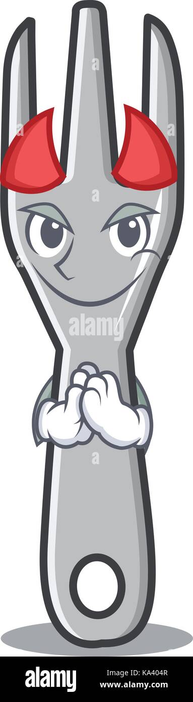 Cartoon devil fork hi-res stock photography and images - Alamy
