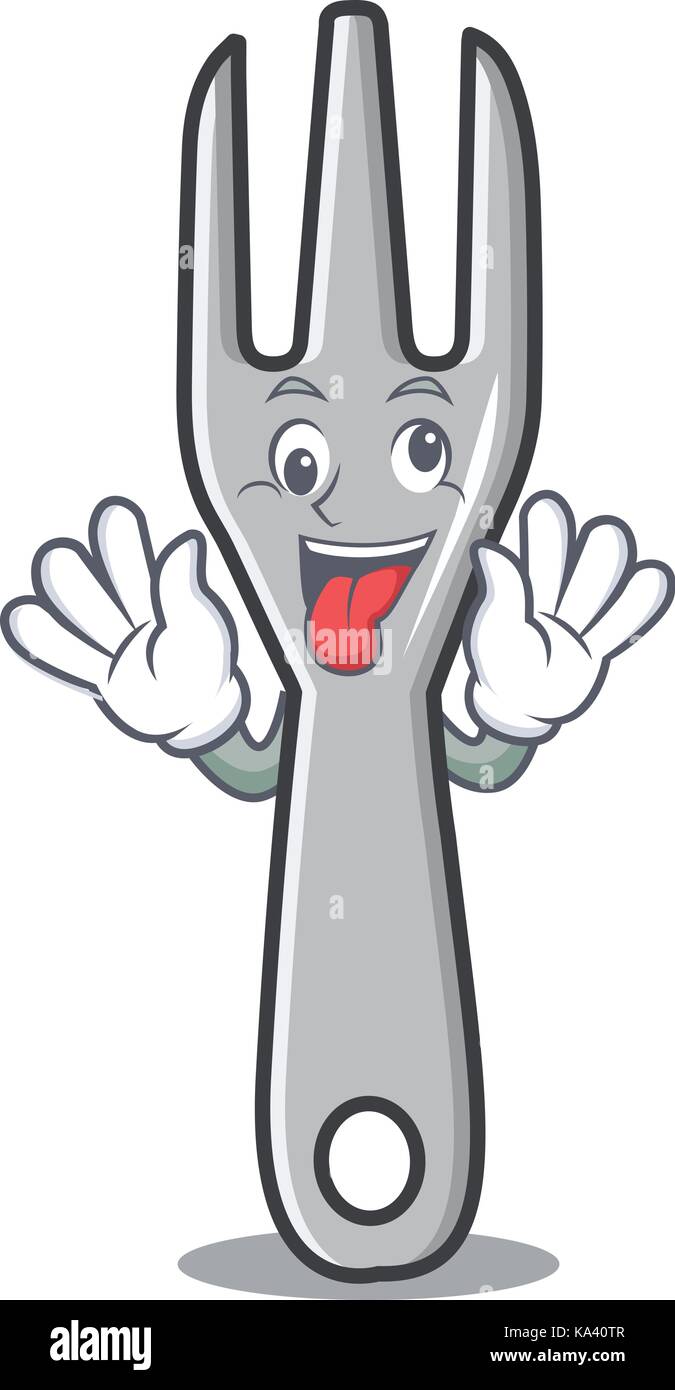 Crazy fork character cartoon style Stock Vector Image & Art - Alamy