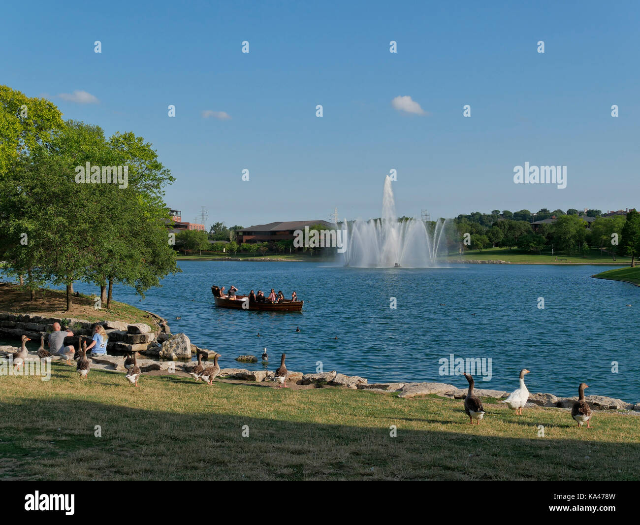 Excursion boat, Heartland of America Park. Omaha, Nebraska Stock Photo ...