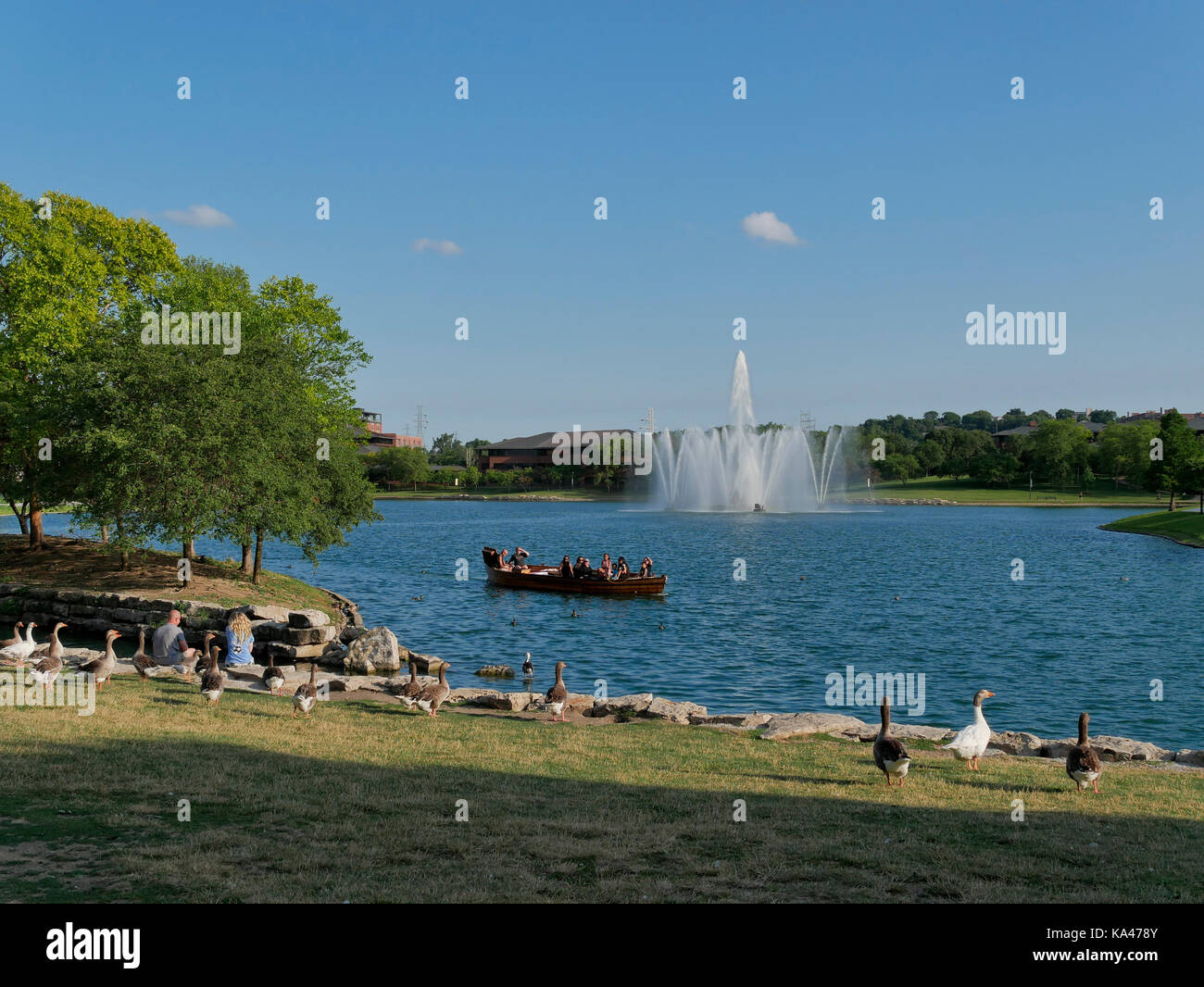 Excursion boat, Heartland of America Park. Omaha, Nebraska Stock Photo ...