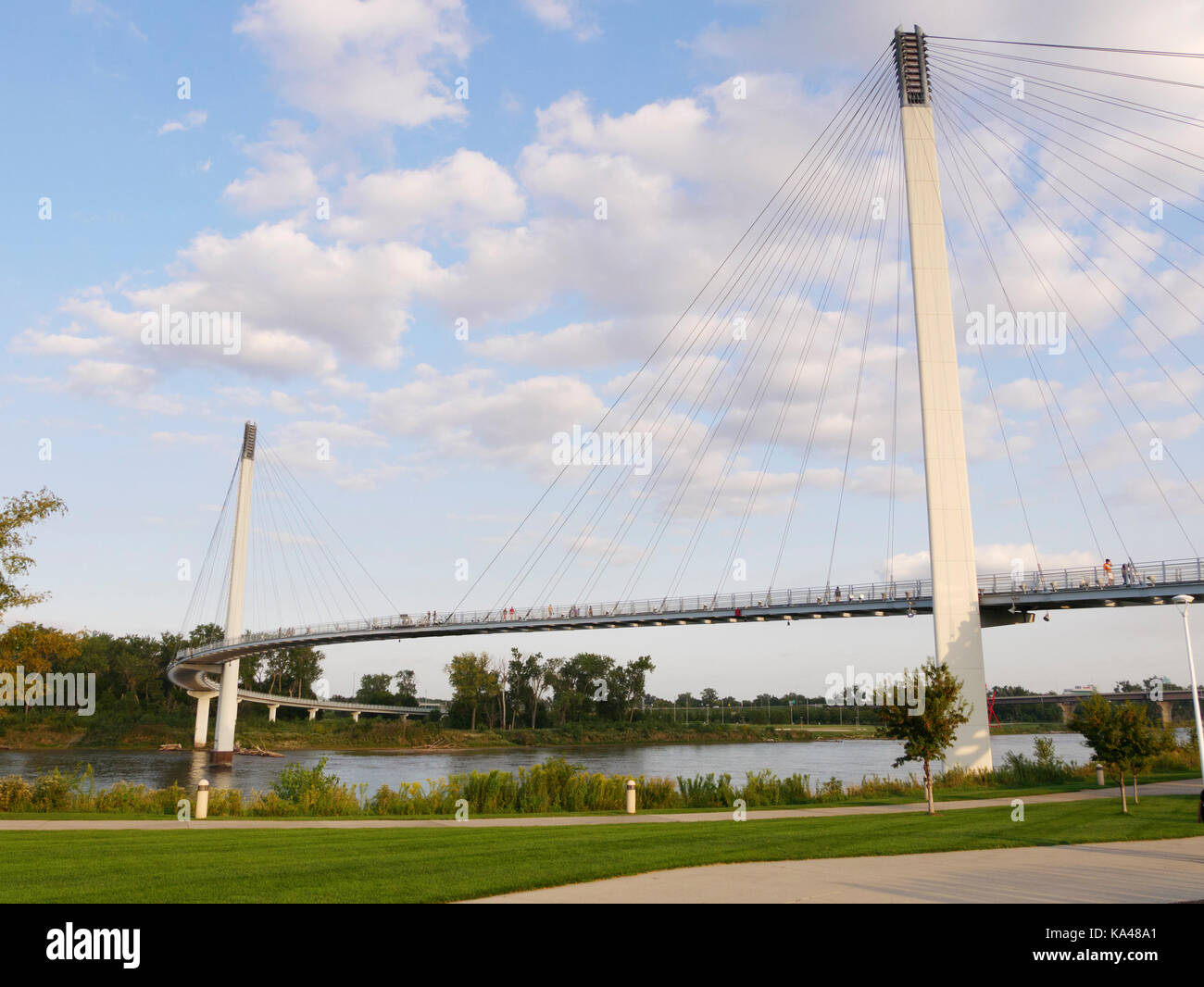 The bob kerrey pedestrian bridge hi-res stock photography and images ...
