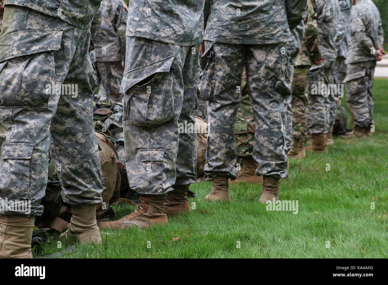 Legs of soldiers standing Stock Photo - Alamy