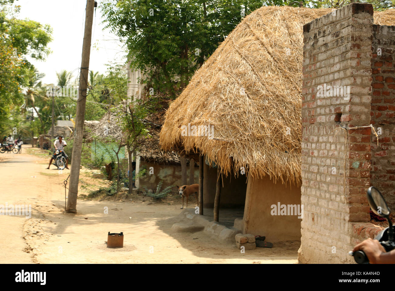 Exterior of a village hut Stock Photo - Alamy