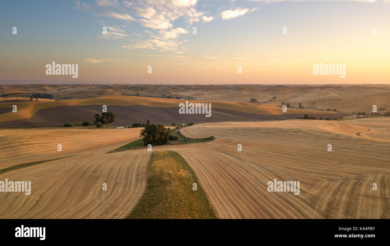 Aerial palouse field hi-res stock photography and images - Alamy