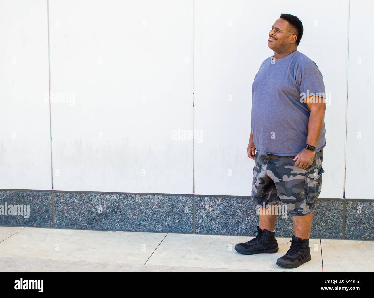 Side profile view middle aged black man hi-res stock photography and ...