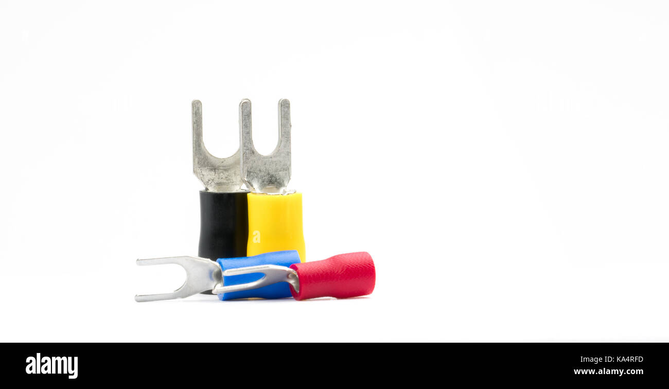 Group of spade terminals electrical cable connector accessories ...