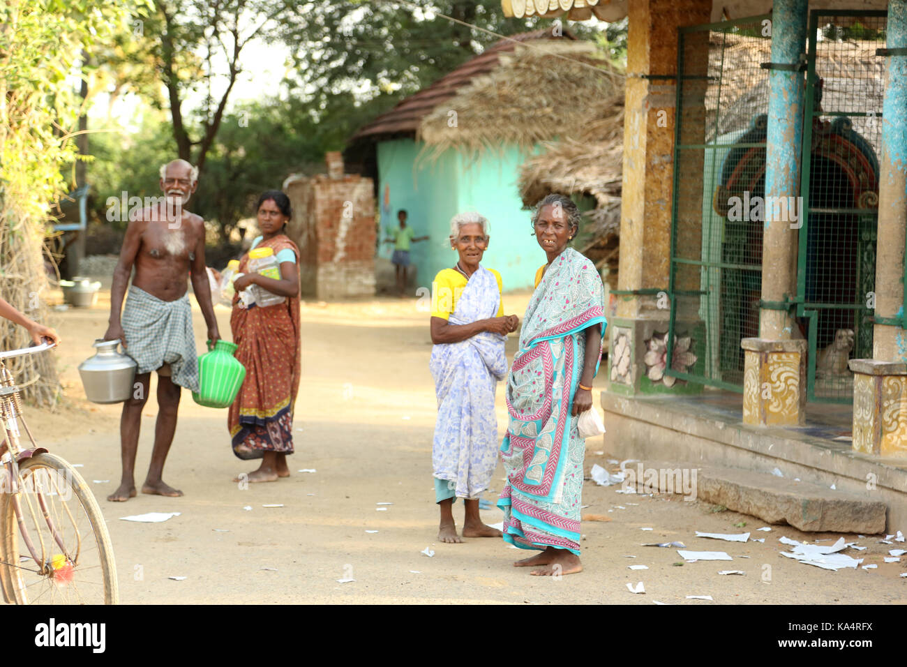 India Village Woman Smiling High Resolution Stock Photography and ...