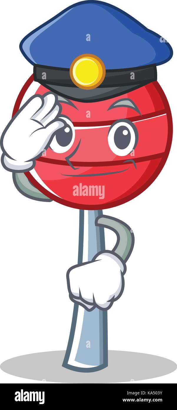 Police sweet lollipop character cartoon Stock Vector Image & Art - Alamy