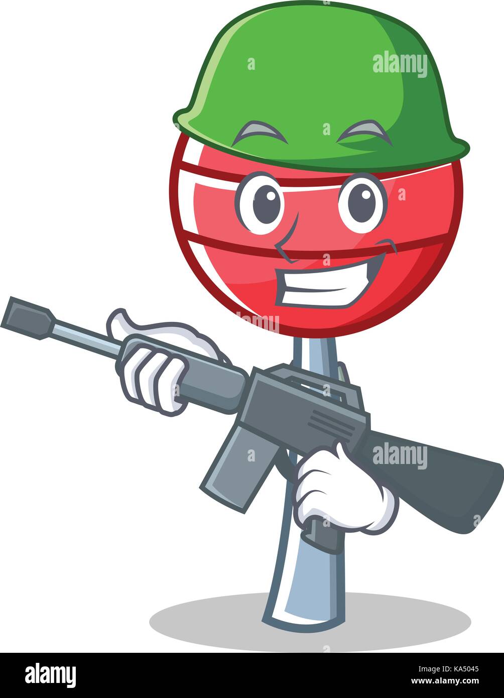 Army sweet lollipop character cartoon Stock Vector Image & Art - Alamy