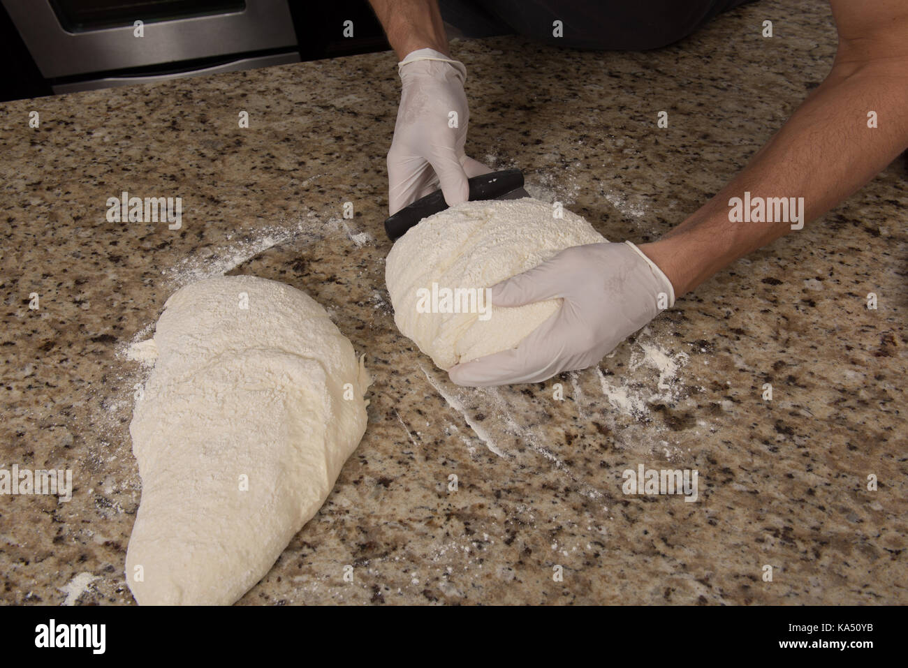 Baker making bread hi-res stock photography and images - Alamy
