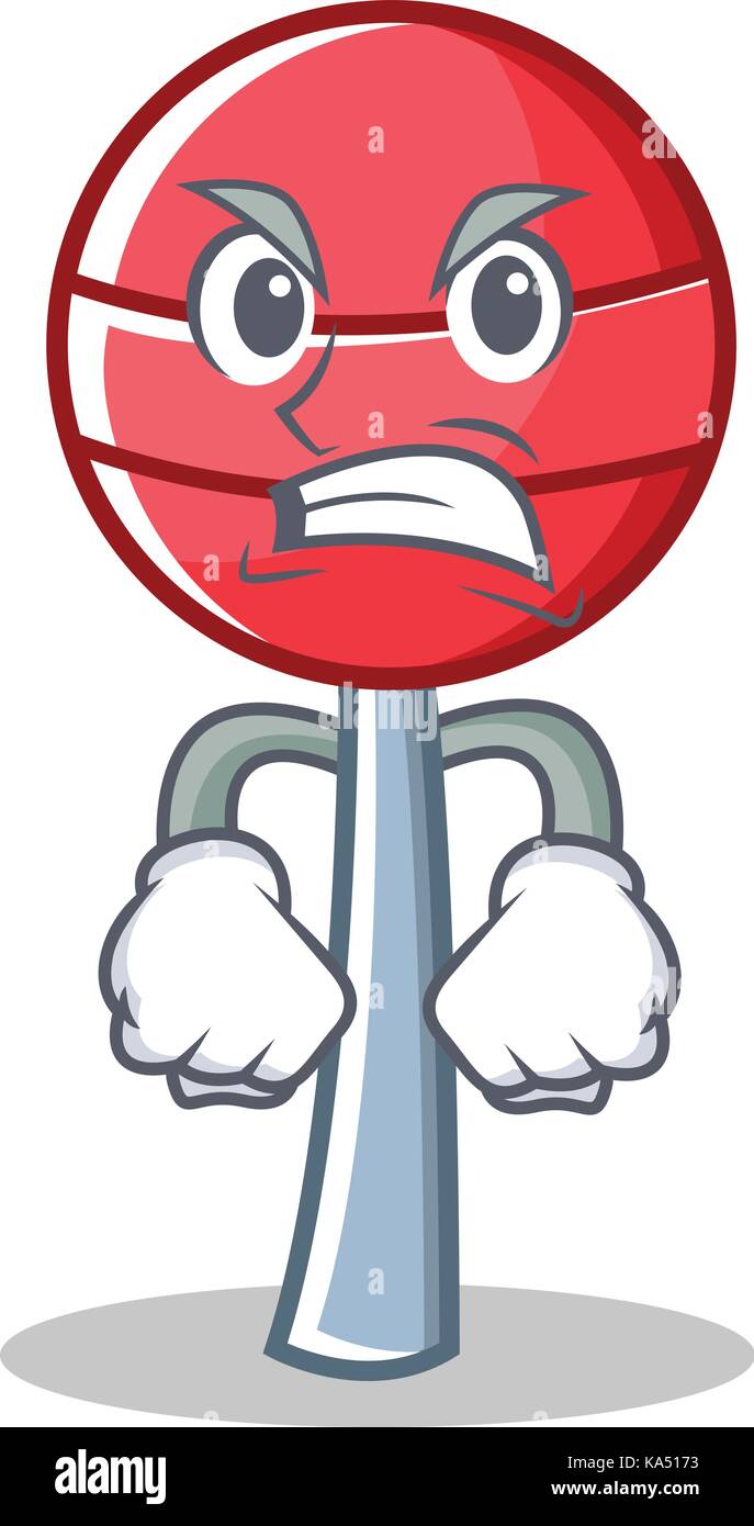 Angry sweet lollipop character cartoon Stock Vector Image & Art - Alamy